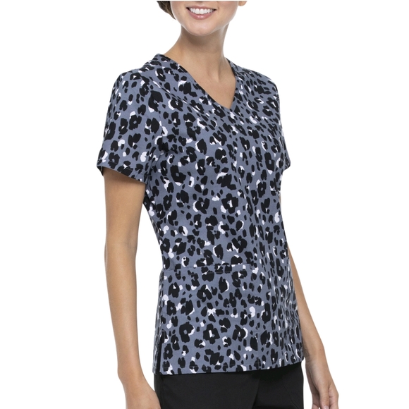 Scrubstar | Tops | Nwt Scrubstar Wild Animal Print Scrub Top | Poshmark